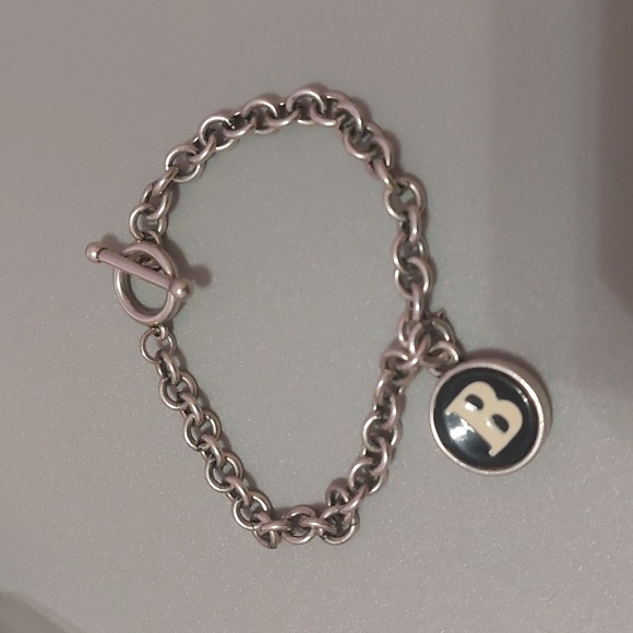 Jewelry | Letter B Initial Silver Tone Toggle Bracelet | Poshmark
